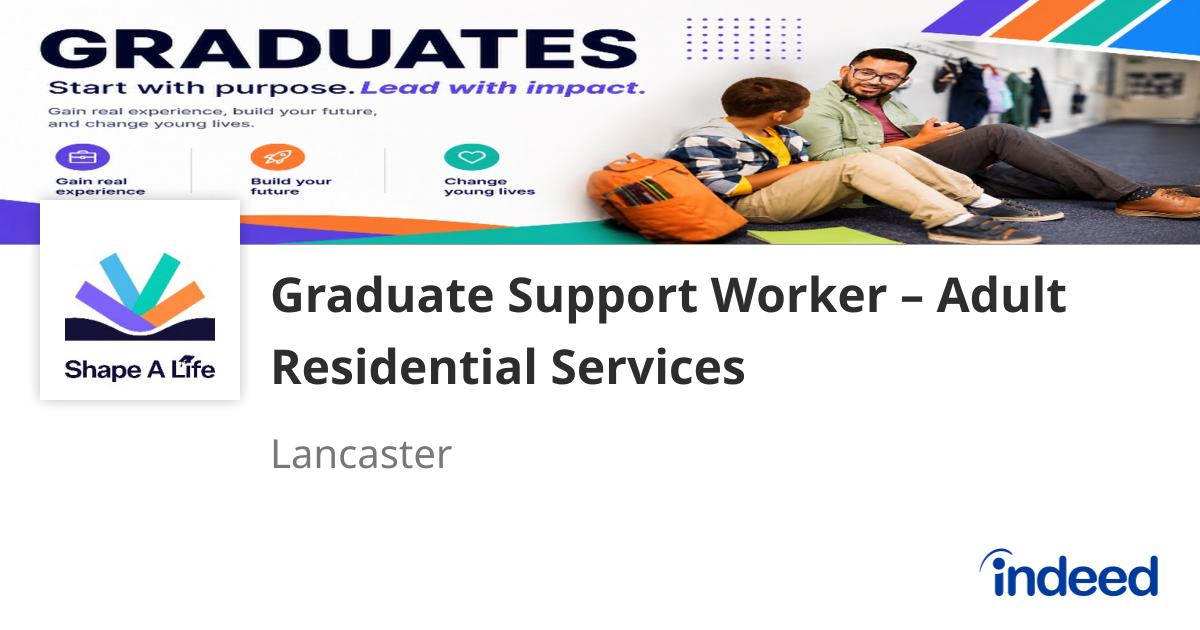 Graduate Support Worker – Adult Residential Services - Lancaster LA2 ...