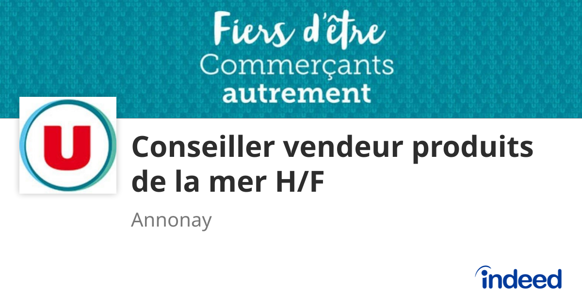 Conseiller vendeur produits de la mer H/F - Annonay (07) - Indeed.com