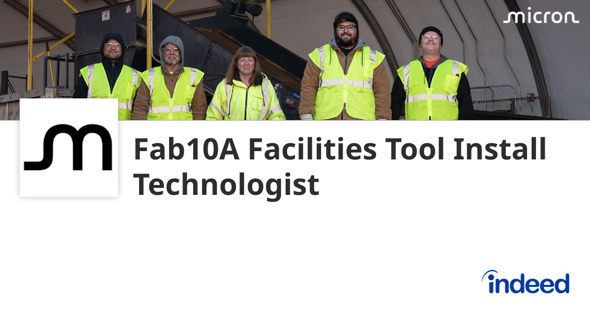 Fab10A Facilities Tool Install Technologist - Singapore - Indeed.com