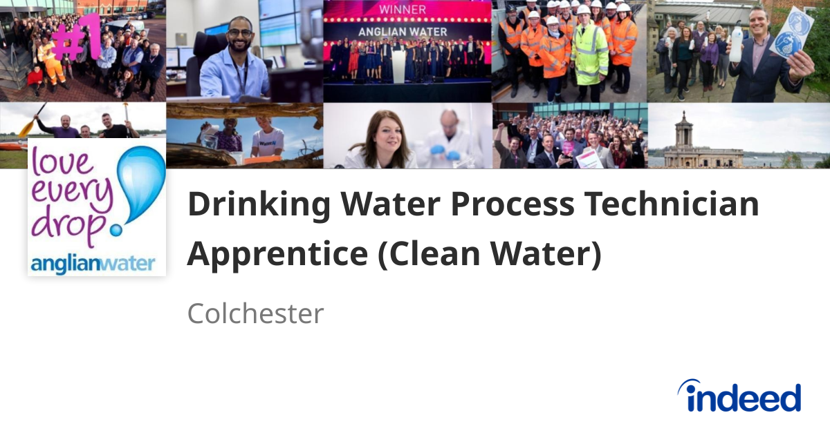 Drinking Water Process Technician Apprentice (Clean Water) - Colchester ...