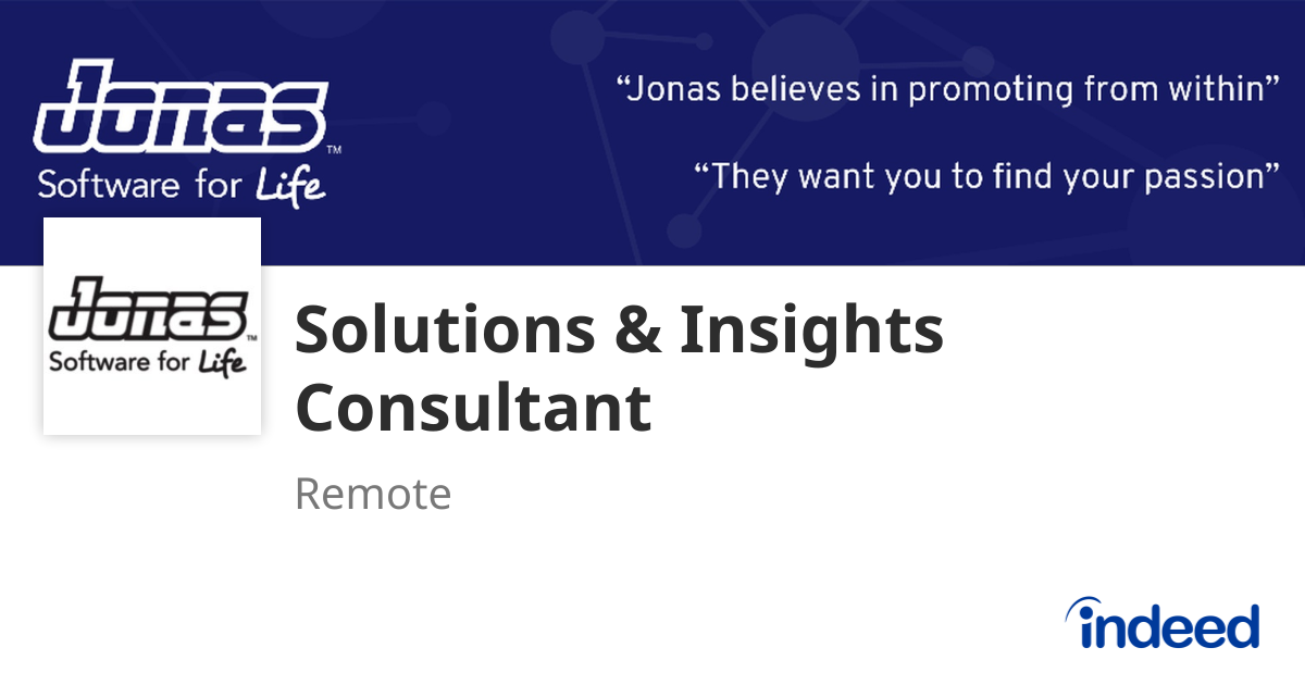 Solutions & Insights Consultant - Remote - Indeed.com