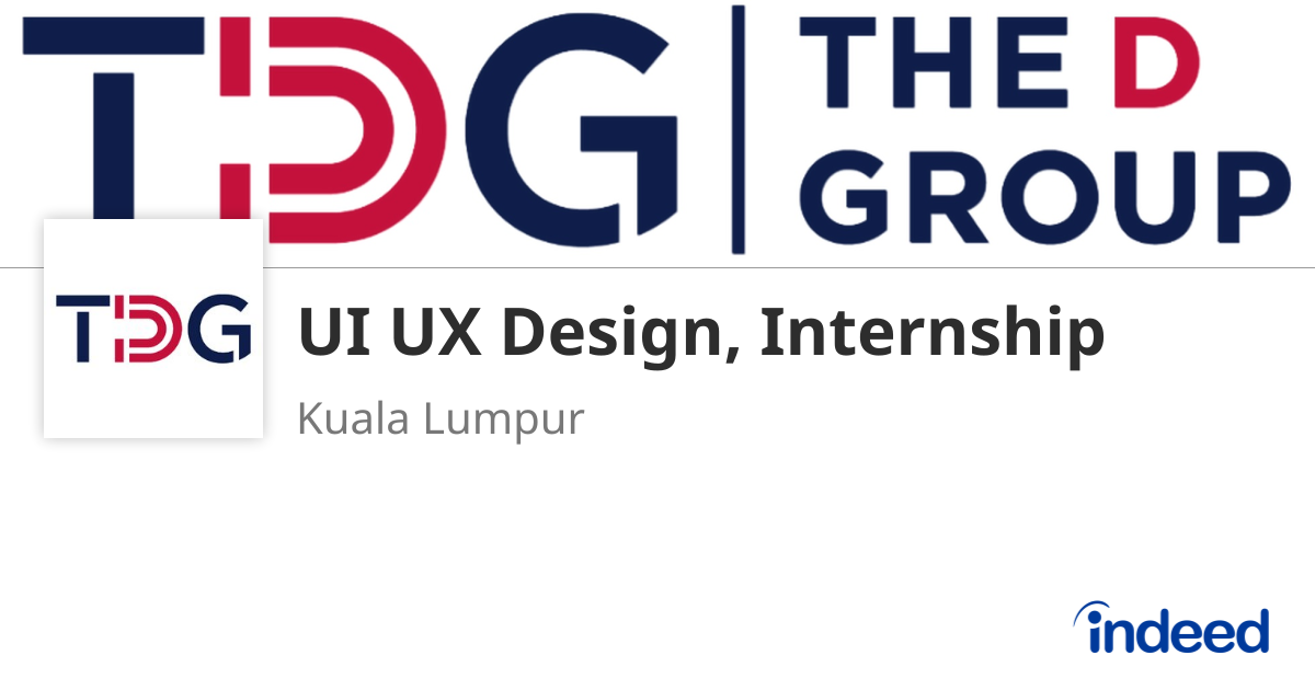 UI UX Design, Internship - Kuala Lumpur - Indeed.com