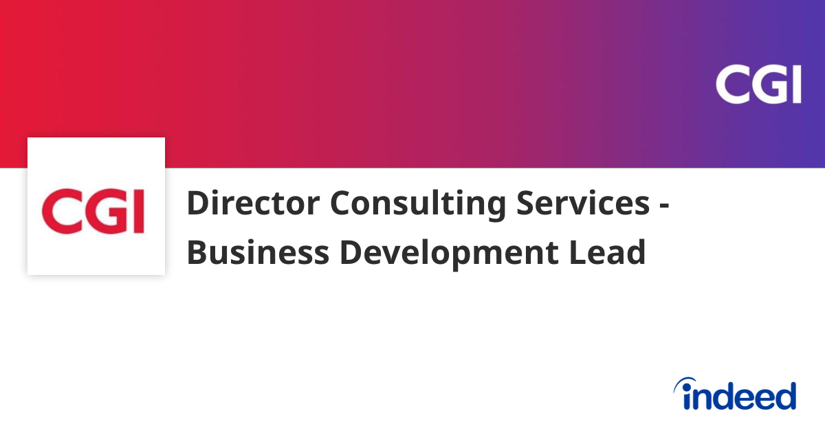 Director Consulting Services - Business Development Lead - United ...