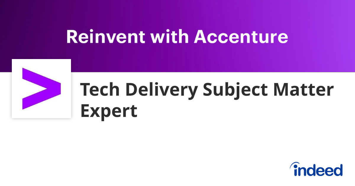Tech Delivery Subject Matter Expert - Hyderabad, Telangana - Indeed.com