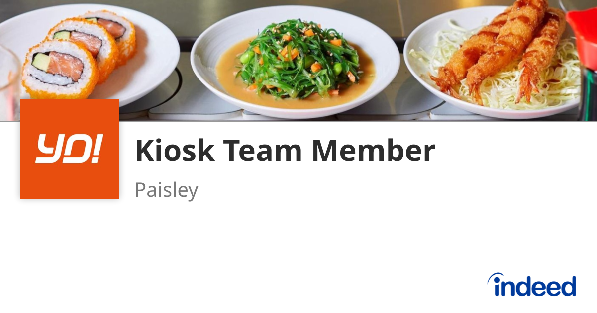 Kiosk Team Member - Paisley PA1 2AB - Indeed.com