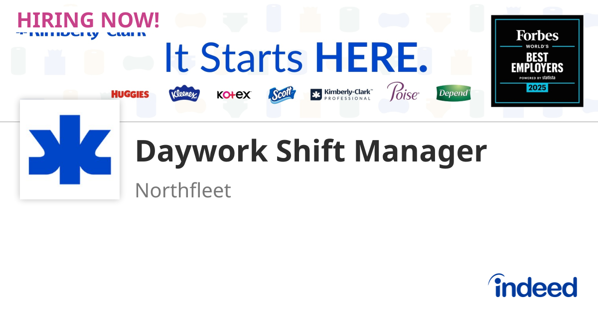 Daywork Shift Manager - Northfleet - Indeed.com