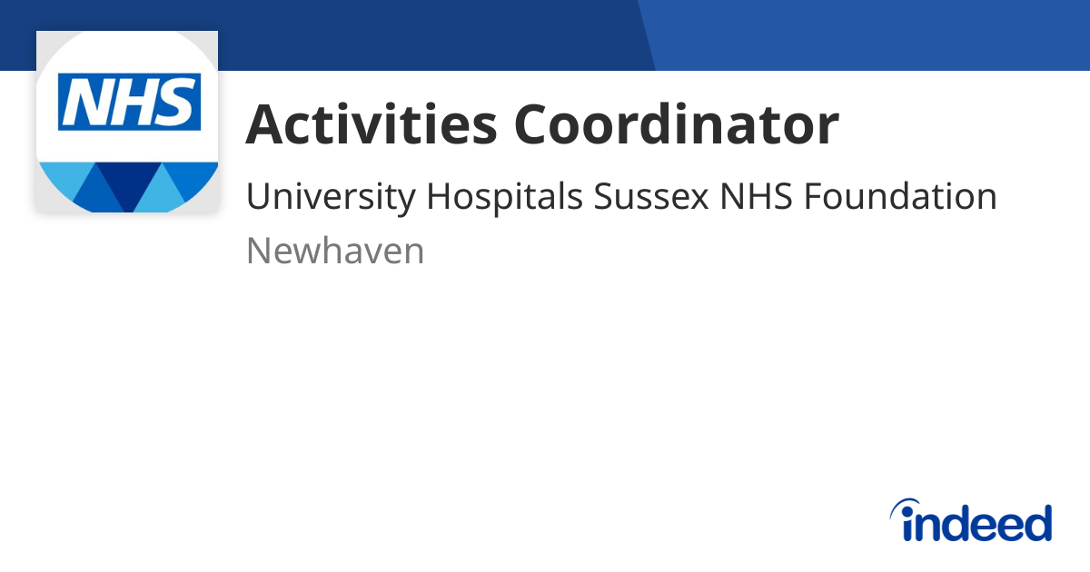 Activities Coordinator - Newhaven BN9 9HH - Indeed.com
