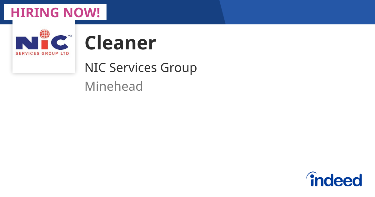 Cleaner - Minehead TA24 5NL - Indeed.com