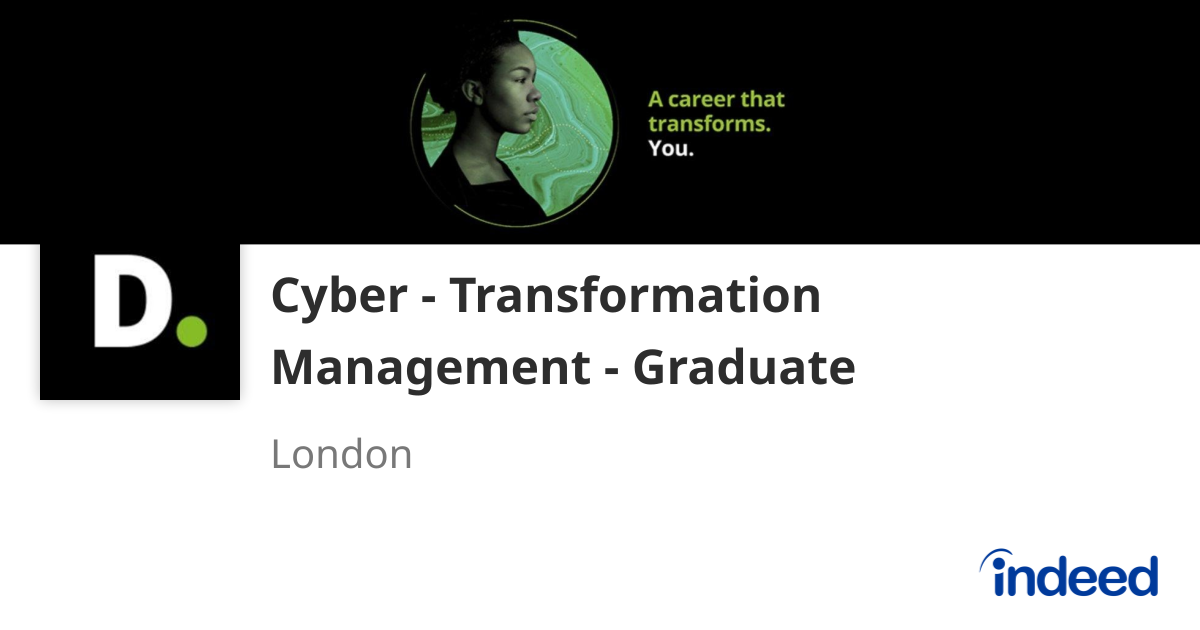 Cyber - Transformation Management - Graduate Programme - September 2026 ...
