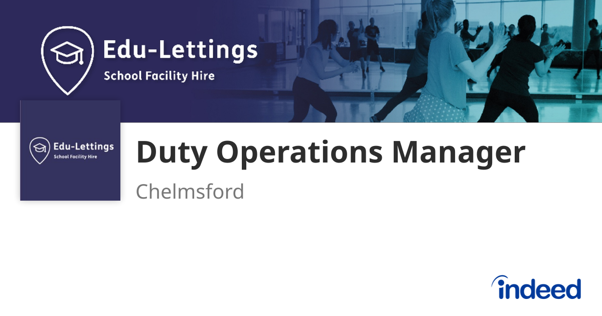 Duty Operations Manager - Chelmsford - Indeed.com