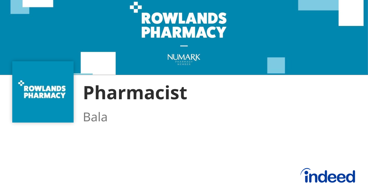 Pharmacist - Bala LL23 7AB - Indeed.com