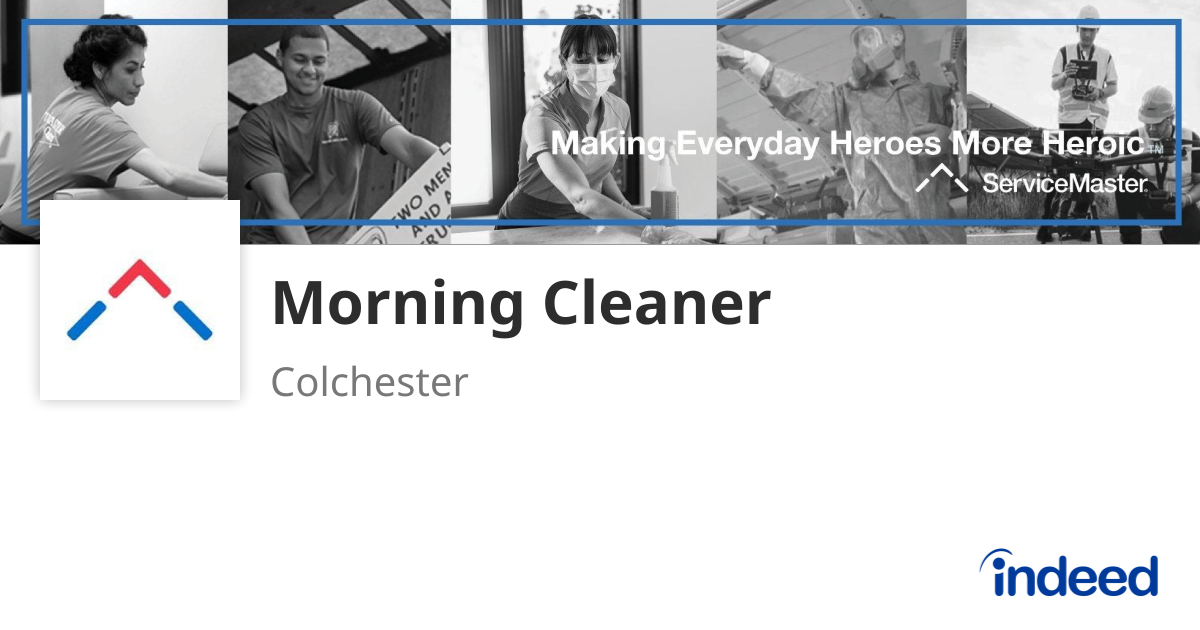 Morning Cleaner - Colchester CO3 8RG - Indeed.com