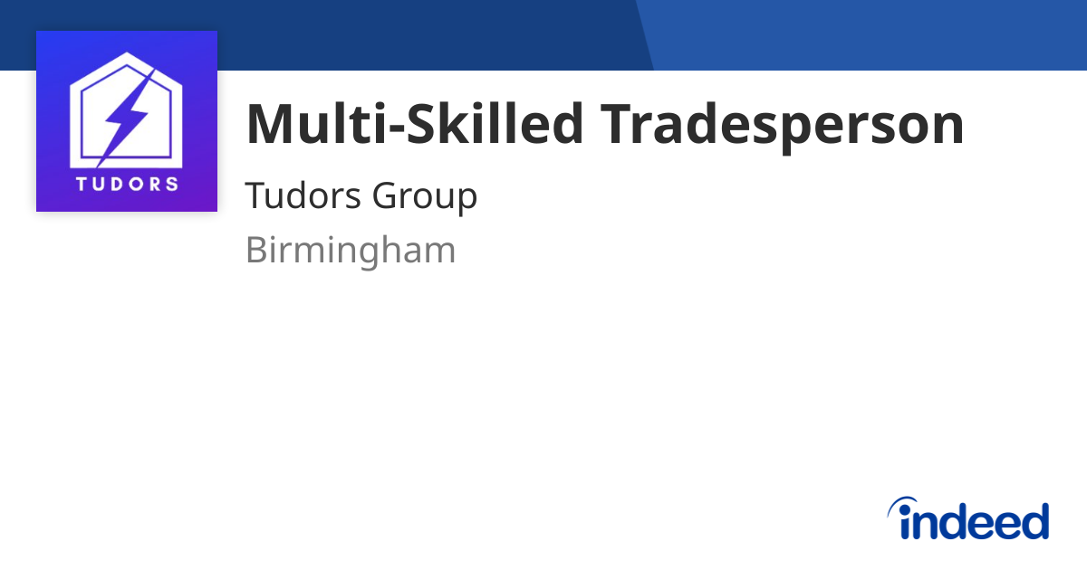 Multi-Skilled Tradesperson - Birmingham - Indeed.com