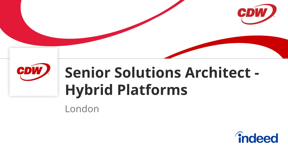 Senior Solutions Architect - Hybrid Platforms - London EC4M 9AF ...