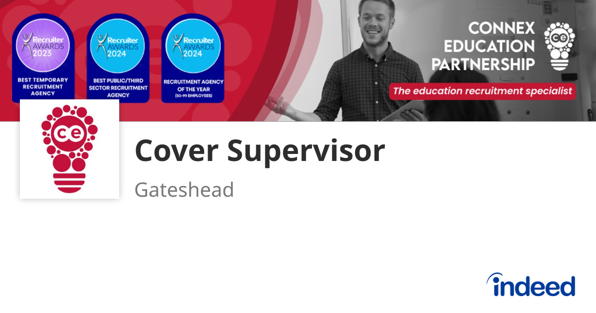 Cover Supervisor - Gateshead NE9 5DX - Indeed.com