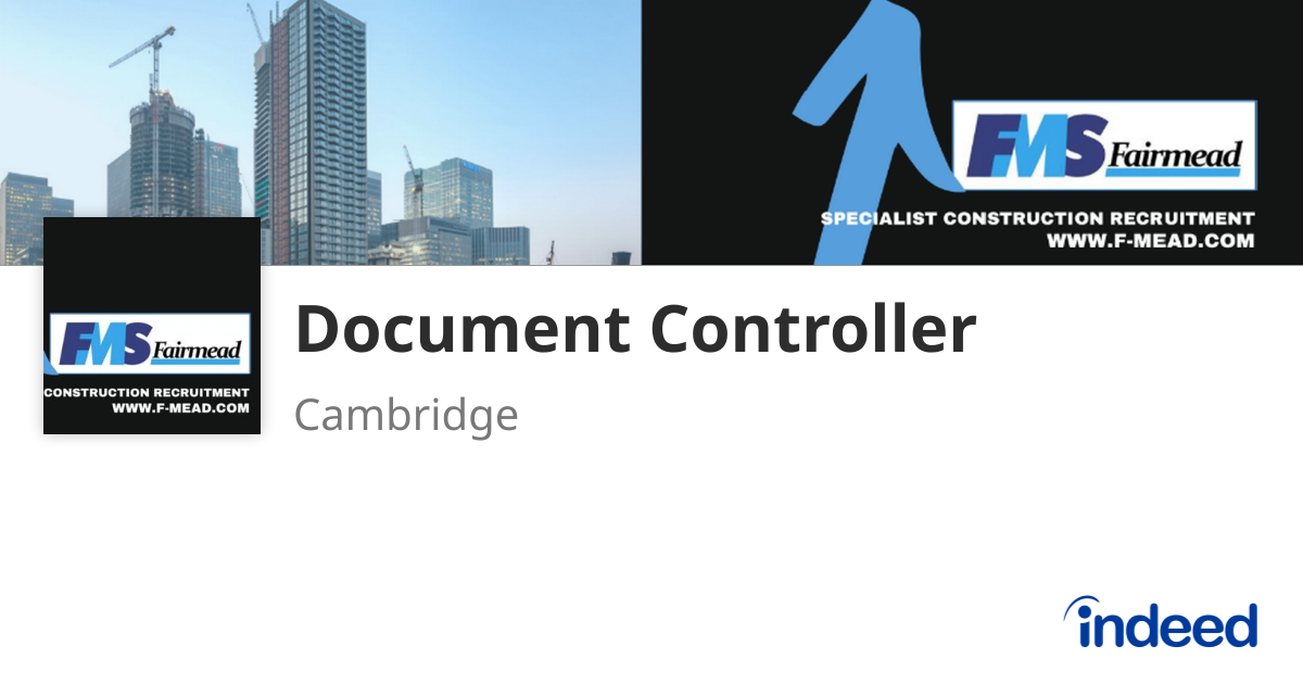 Document Controller - Cambridge - Indeed.com