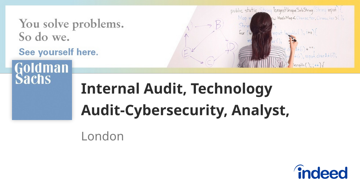 Internal Audit, Technology Audit-Cybersecurity, Analyst, London ...