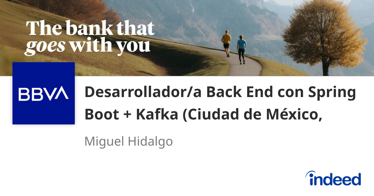 Desarrollador/a Back End con Spring Boot + Kafka (Ciudad de México ...