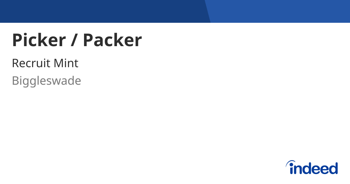 Picker / Packer - Biggleswade - Indeed.com