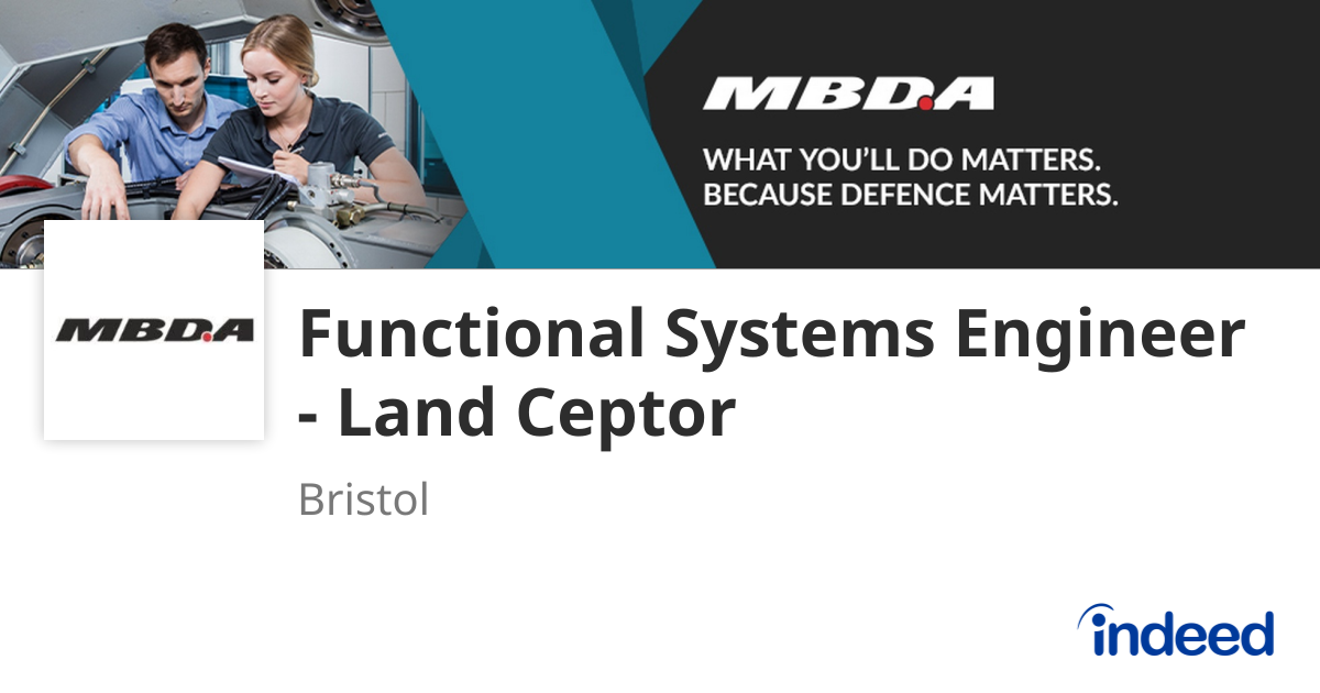 Land Ceptor Functional Systems Engineer - Bristol BS34 7QS - Indeed.com