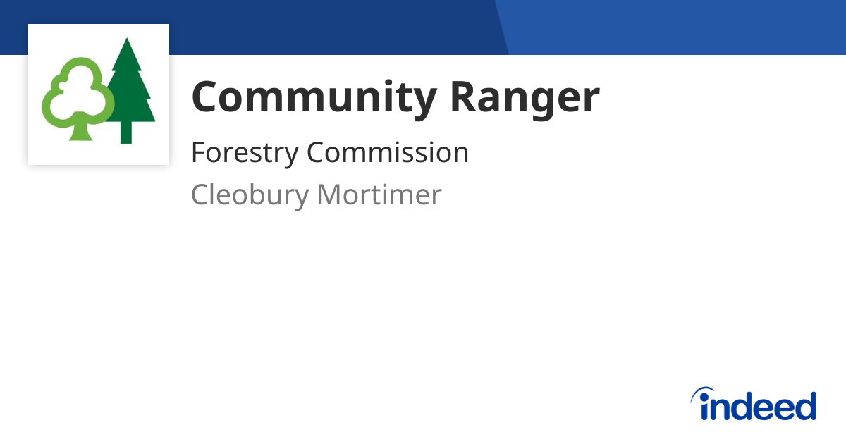 Community Ranger - Cleobury Mortimer DY14 - Indeed.com