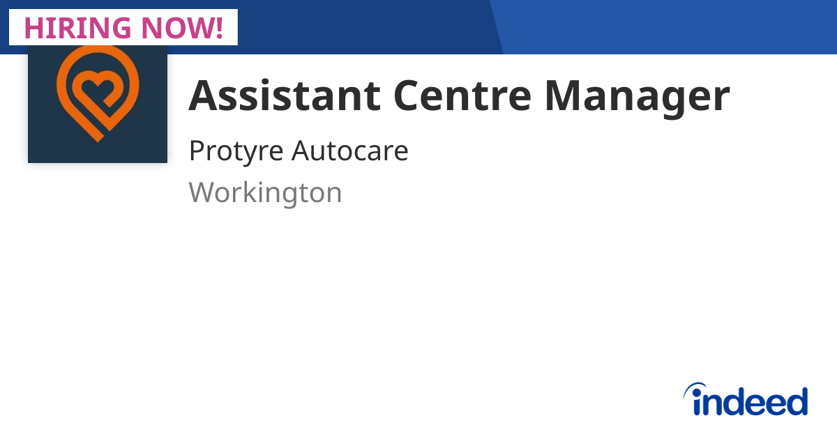 Assistant Centre Manager - Workington CA14 2TQ - Indeed.com