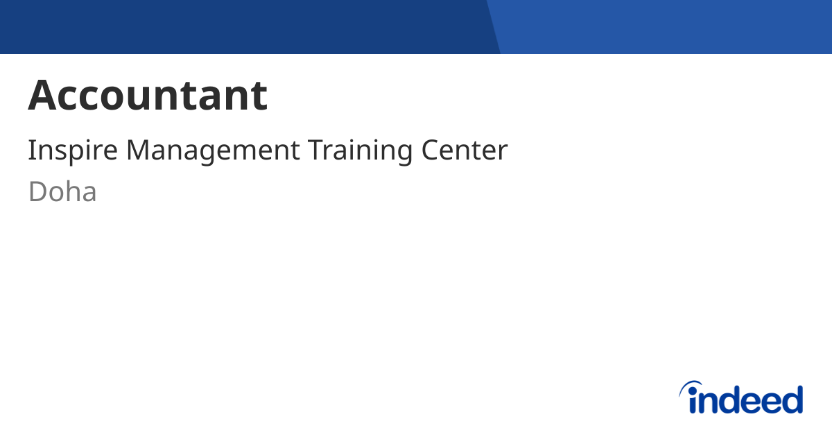 Accountant (Construction background) - Doha - Indeed.com