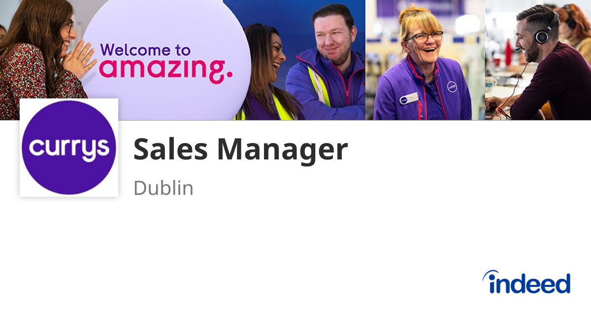 Sales Manager - Dublin, County Dublin - Indeed.com