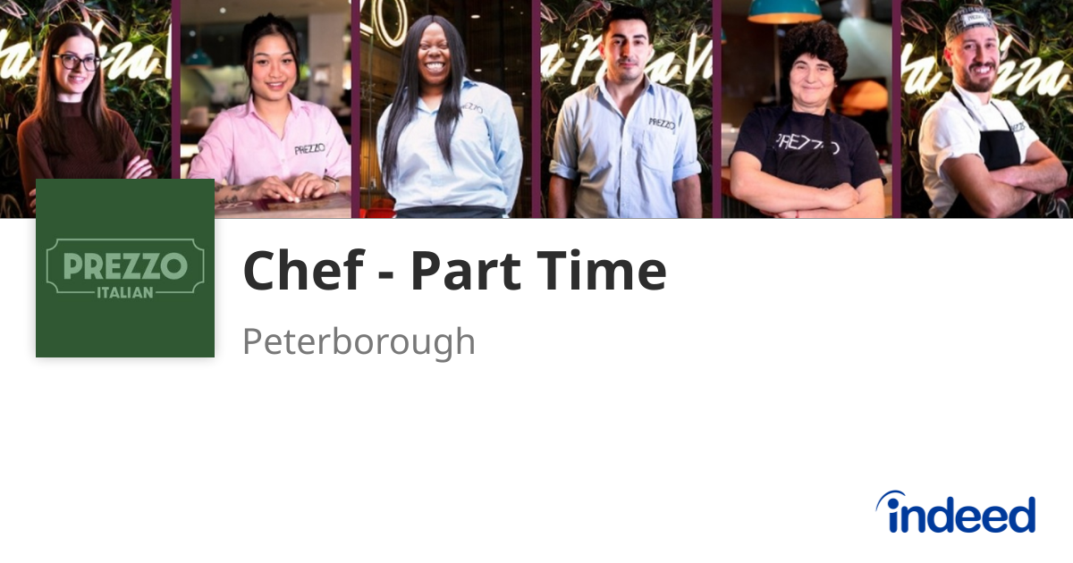 Chef - Part Time - Peterborough PE1 1NA - Indeed.com