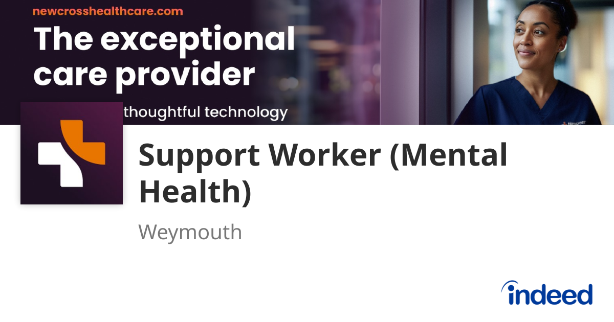 Support Worker (Mental Health) - Weymouth DT4 7RH - Indeed.com
