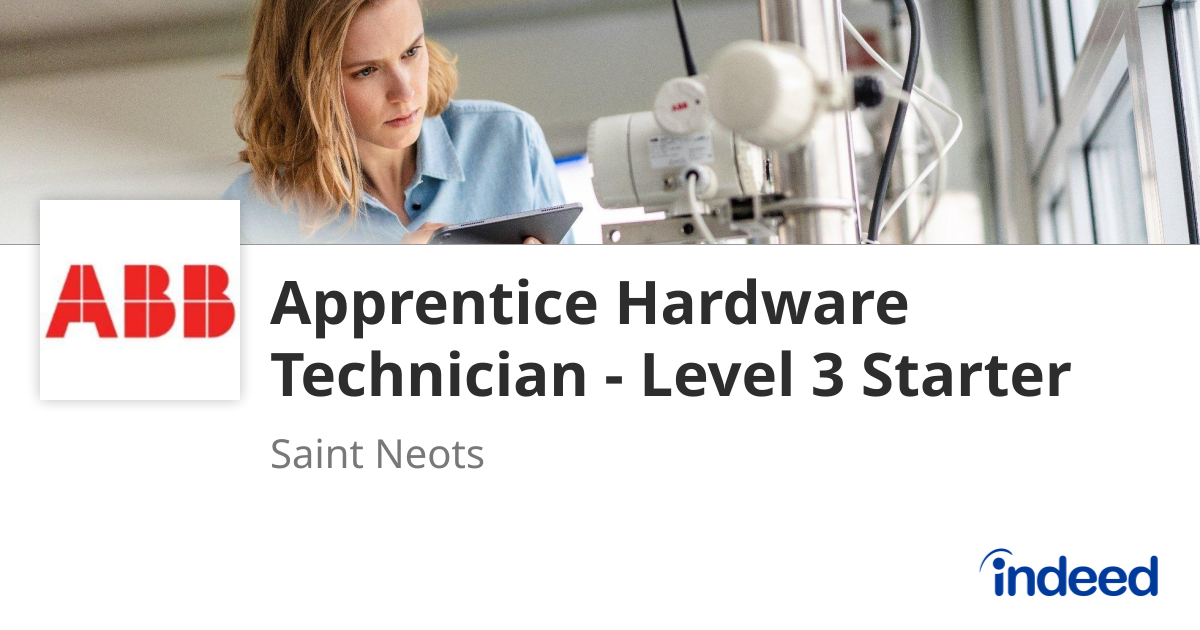 Apprentice Hardware Technician - Level 3 Starter - Saint Neots - Indeed.com