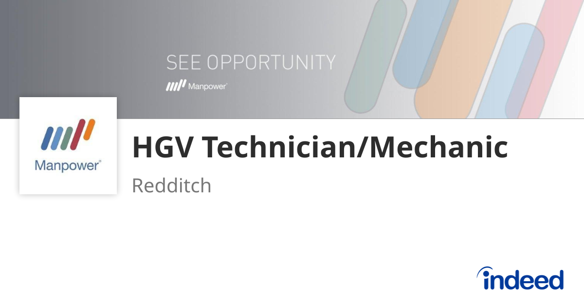 HGV Technician/Mechanic - Redditch B98 8AA - Indeed.com