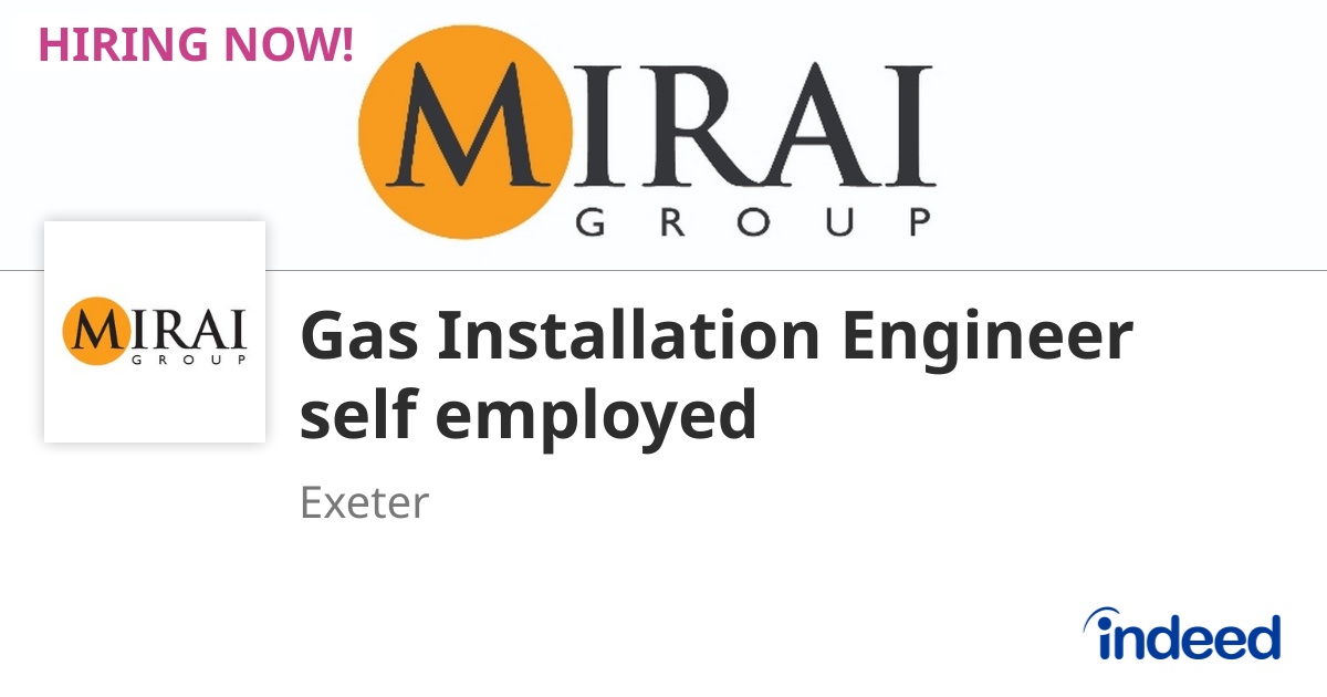Gas Installation Engineer self employed - Exeter EX2 - Indeed.com