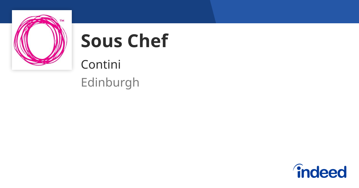 Sous Chef - Edinburgh EH2 3ES - Indeed.com