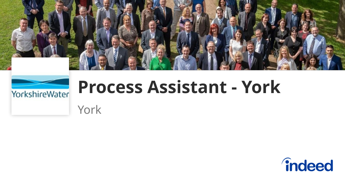Process Assistant - York - York - Indeed.com