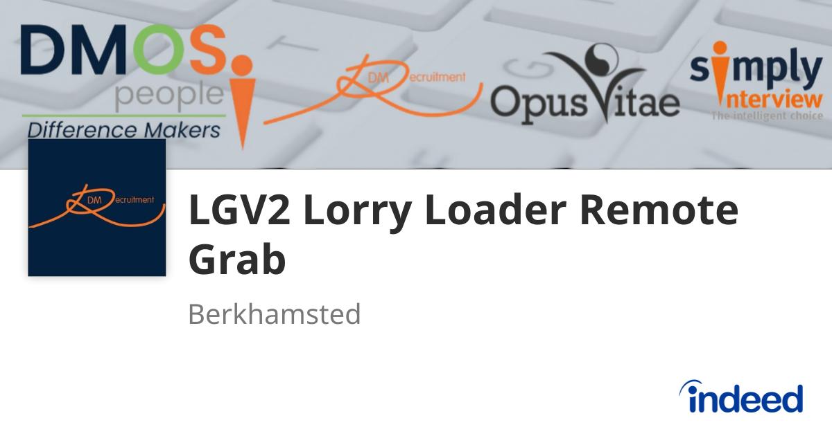LGV2 Lorry Loader Remote Grab - Berkhamsted - Indeed.com