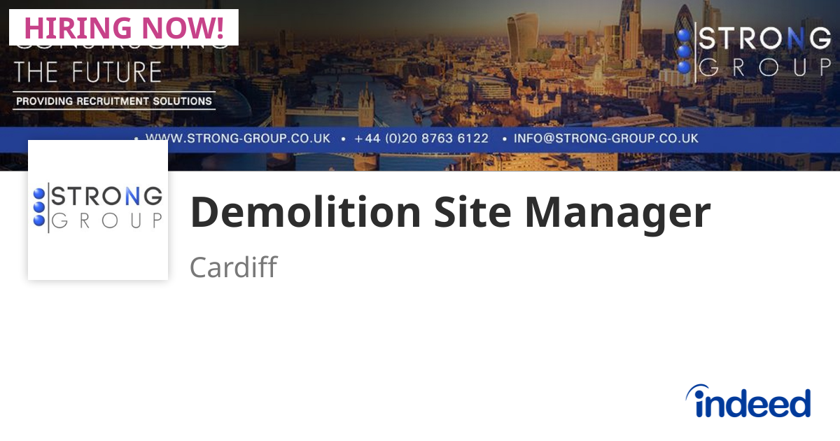 Demolition Site Manager - Cardiff - Indeed.com