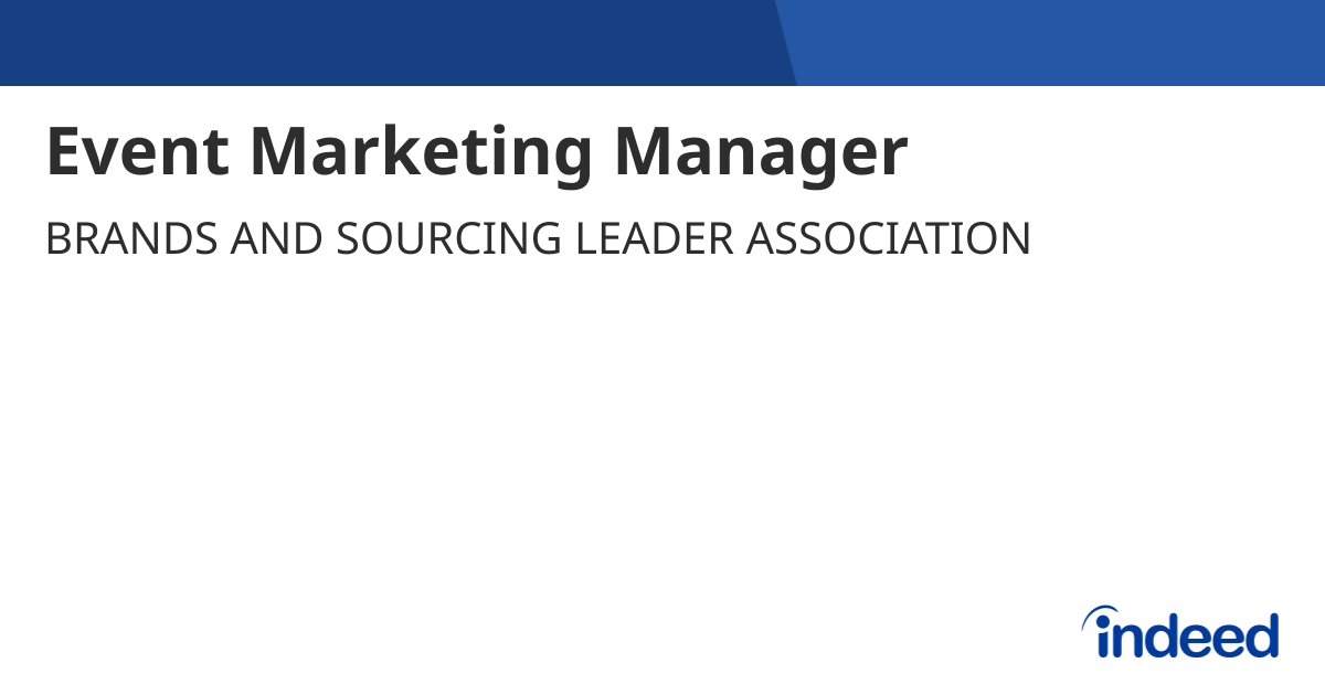 Event Marketing Manager - Unknown, Unknown, Delhi - Indeed.com