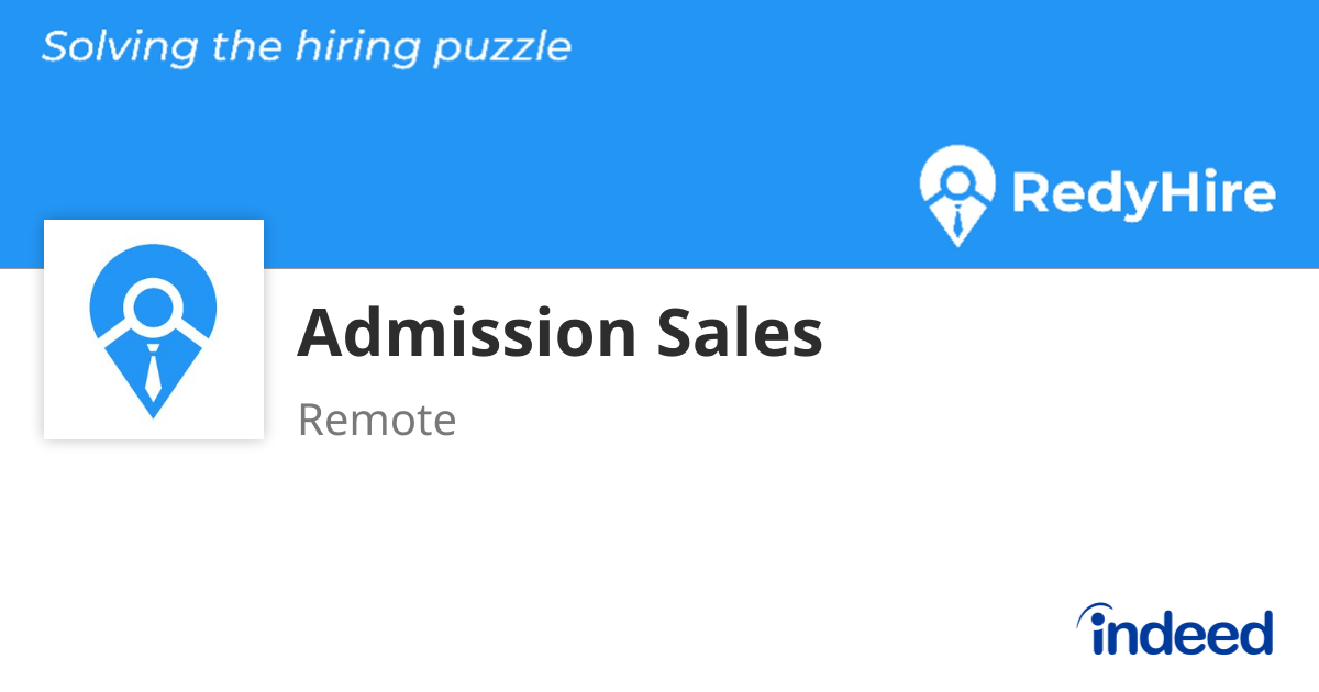 Admission Sales - Remote - Indeed.com