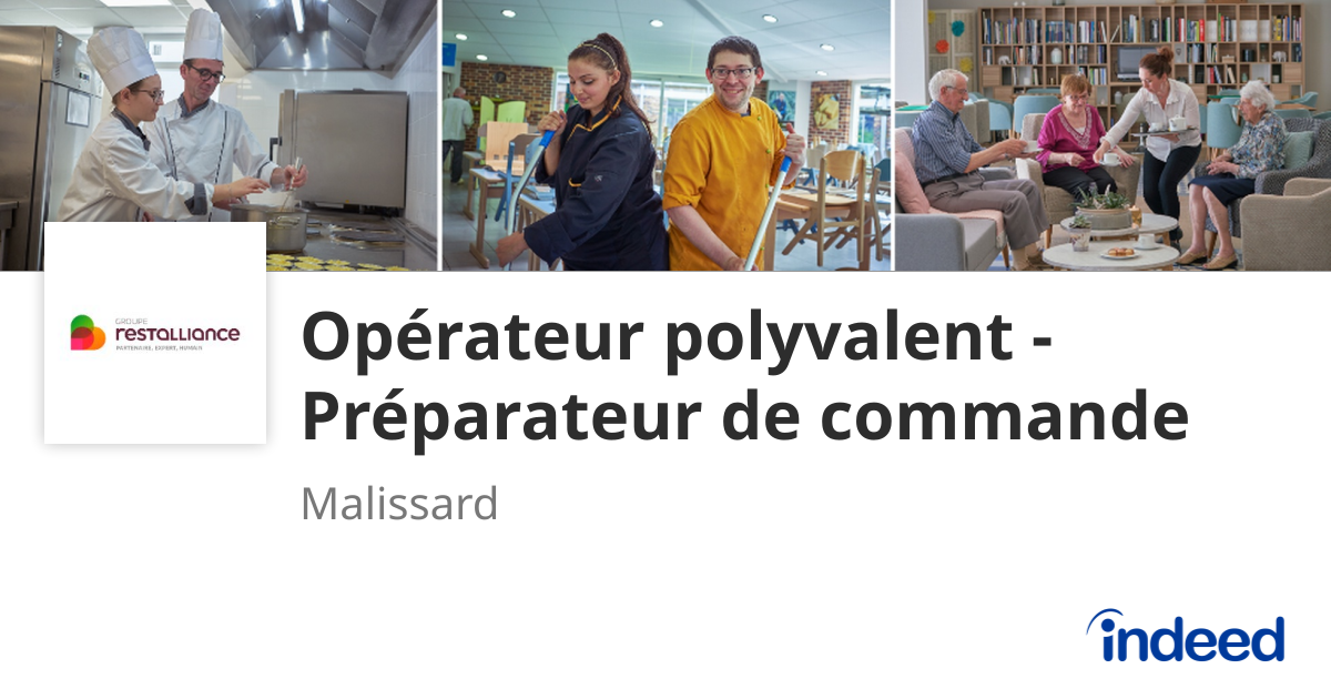 Opérateur polyvalent - Préparateur de commande H/F - 26120 Malissard ...