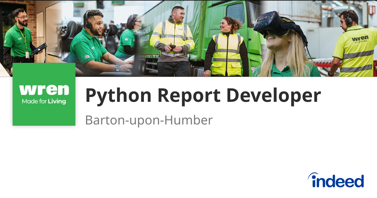 Python Report Developer - Barton-upon-Humber DN18 5RL - Indeed.com
