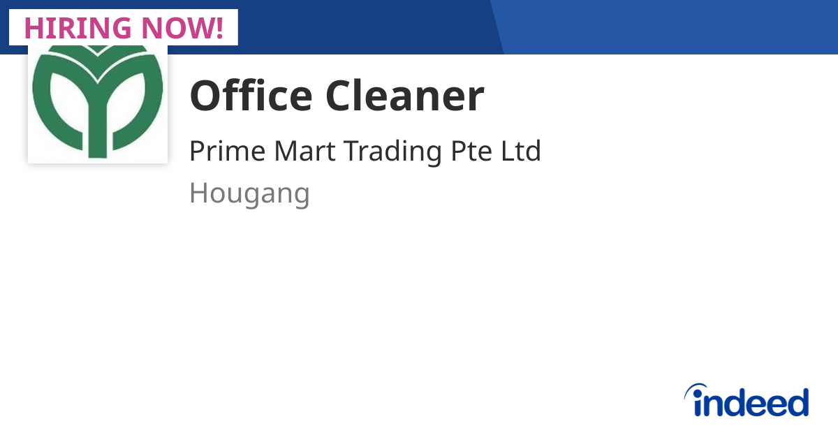 Office Cleaner - Singapore 539233 - Indeed.com