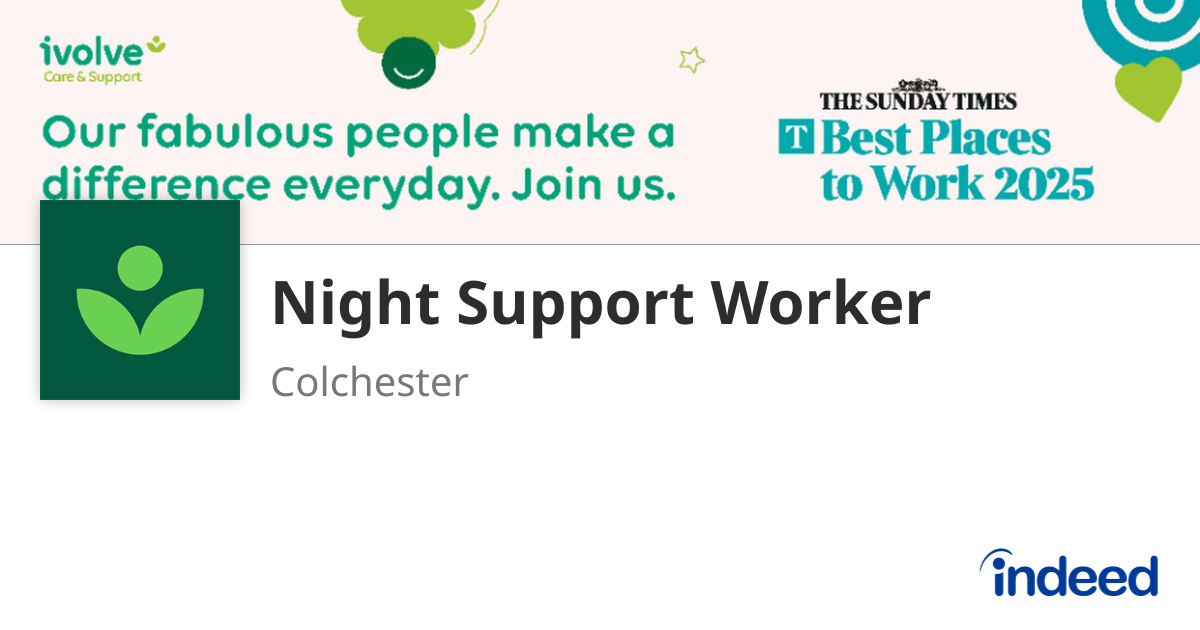Night Support Worker - Colchester CO4 0ET - Indeed.com