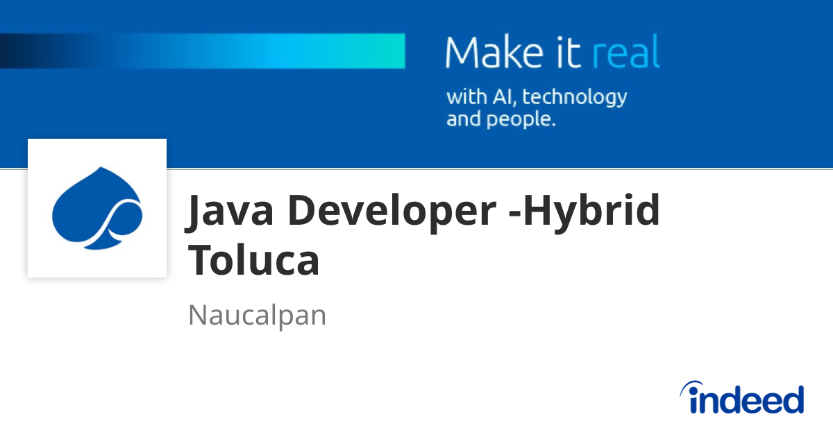 Java Developer -Hybrid Toluca - Naucalpan, Méx. - Indeed.com