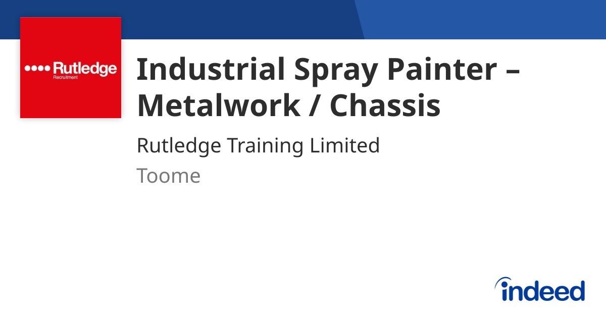 Industrial Spray Painter – Metalwork / Chassis - Toome - Indeed.com