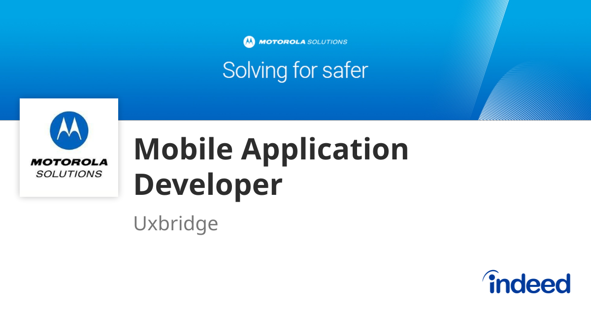 Mobile Application Developer - Uxbridge UB8 1JG - Indeed.com
