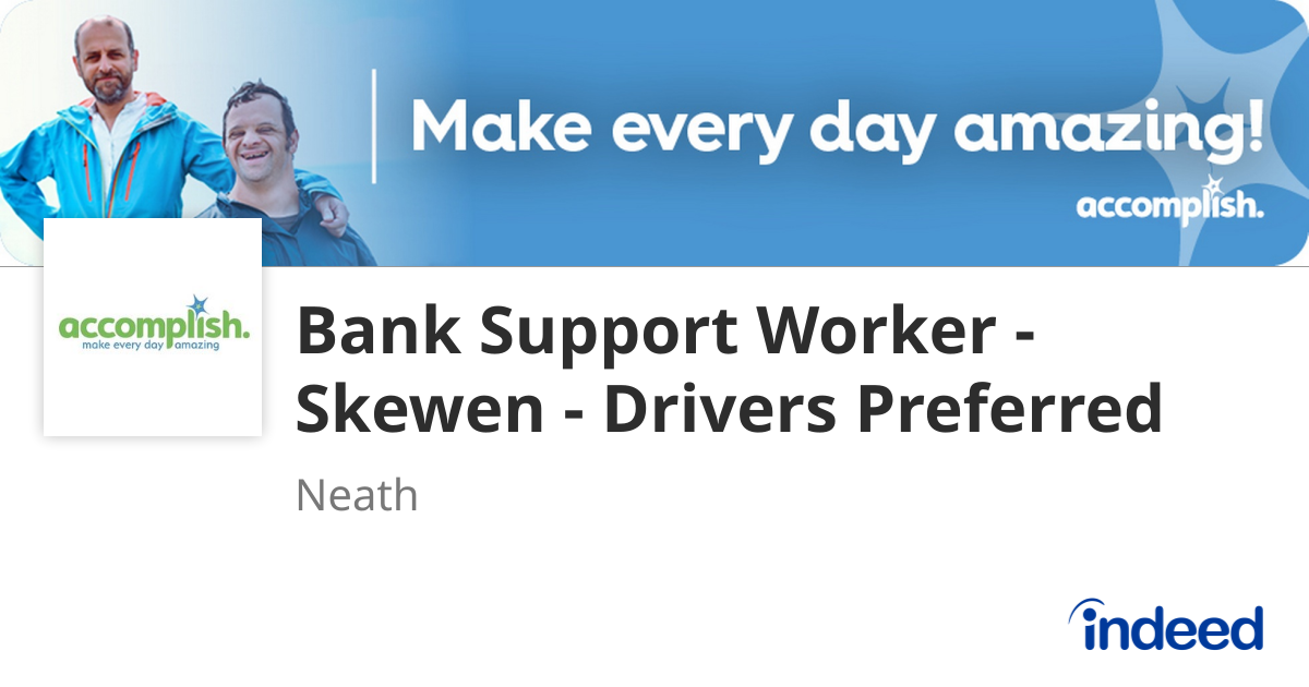 Bank Support Worker - Skewen - Drivers Preferred - Neath - Indeed.com