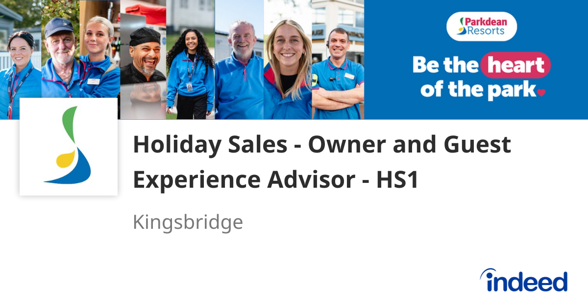 Holiday Sales - Owner and Guest Experience Advisor - HS1 - Kingsbridge ...