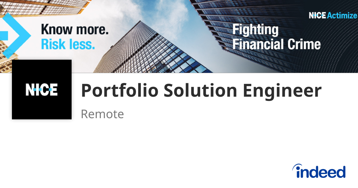 Portfolio Solution Engineer - Remote - Indeed.com