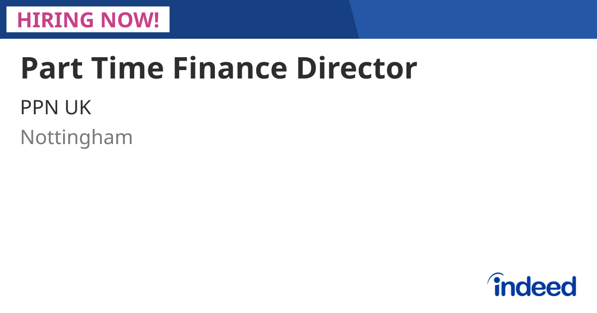 Part Time Finance Director - Nottingham - Indeed.com